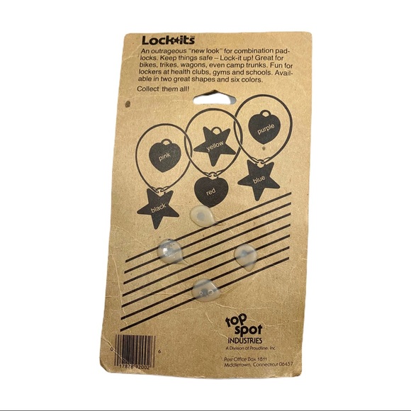 Vintage | Office | Vintage 9s Lock Its Heart Bike Pad Lock | Poshmark